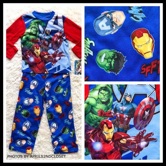 Marvel | Pajamas | Avengers Pajamas Boys Fleece Super Hero Cozy Winte ...